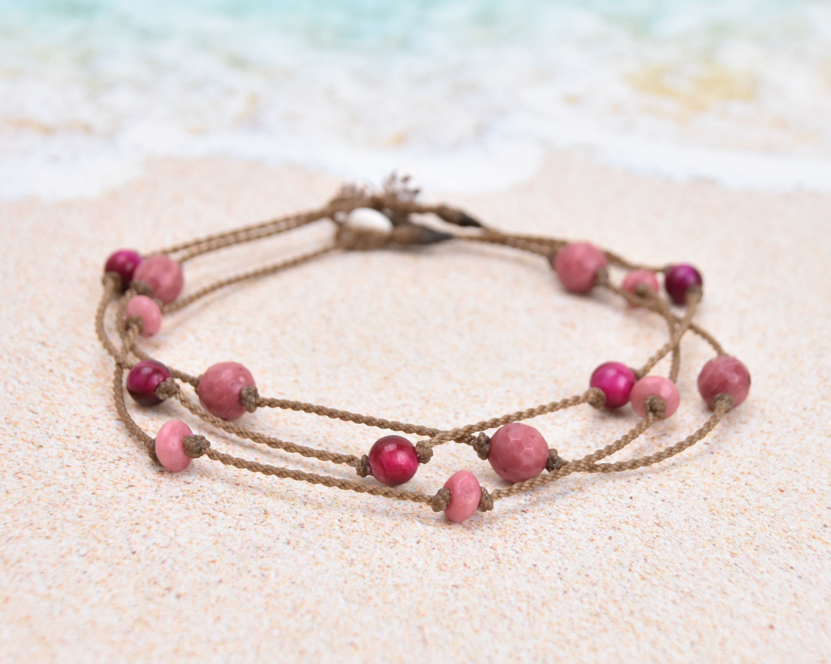 Pink Stones Princess Anklets – Tula Blue