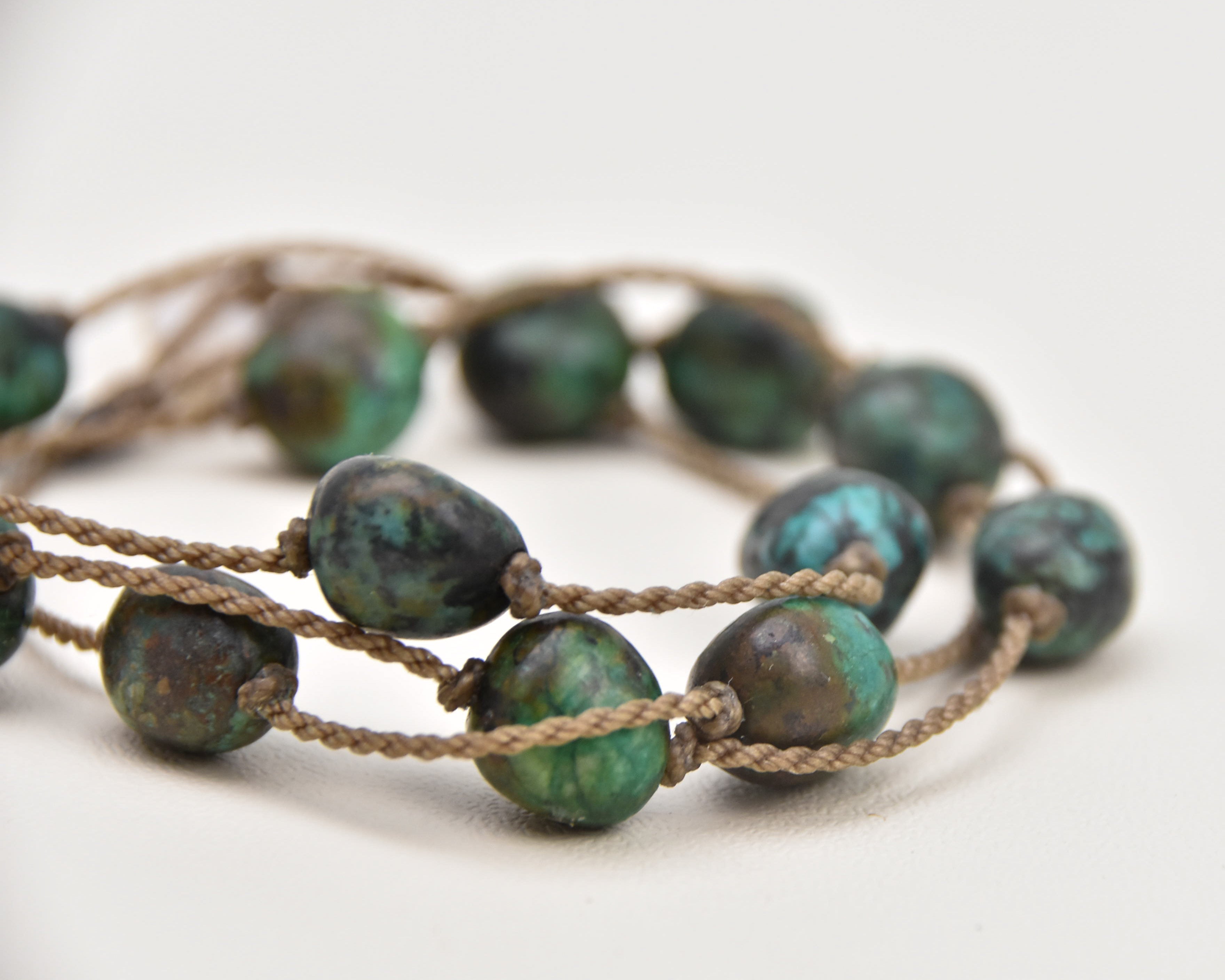 Wrap-1038-African Turquoise Nugget – Tula Blue
